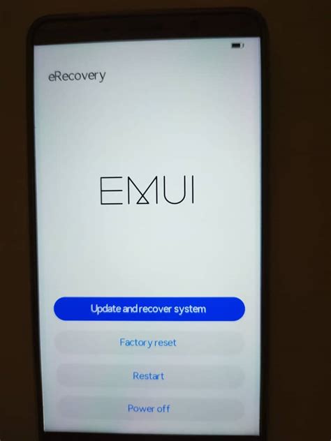 Erecovery Failed What Is The Solution Huawei Community