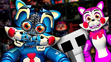 Fnaf ФАНТАЙМ КЕНДИ и СИНДИ в Fnaf 7 Ultimate Custom Night СКРИМЕР ПЛАЧУЩЕГО МАЛЬЧИКА из Fnaf