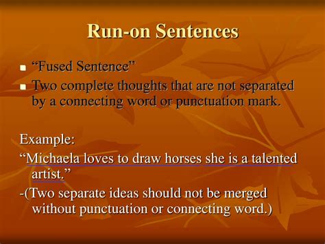 PPT Sentence Boundaries Run On Sentences PowerPoint Presentation ID 332335