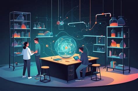 Premium Photo A Physics Lab With Babes Experimenting With Principles Of Quantum