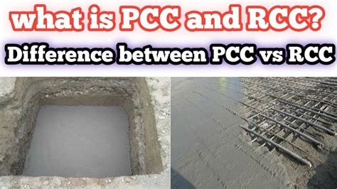 Difference Between Pcc And Rcc Plain Cement Concrete Vs Reinforced Cement Concrete Youtube