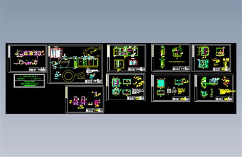 污水处理站 AutoCAD 模型图纸下载 懒石网
