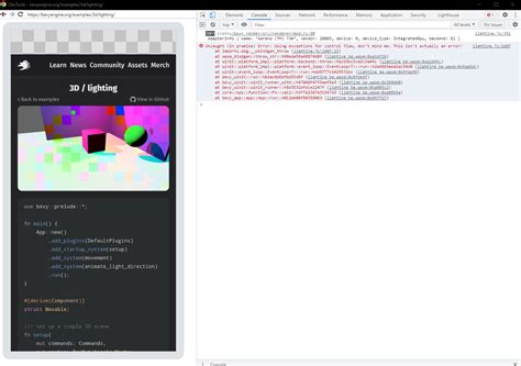 Some Examples Are Broken On Mobile Webgl · Issue 4582 · Bevyengine