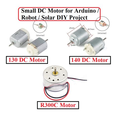 Mini Dc Motor 3v6v9v12v For Arduino Toy Car Solar Rbt Project And