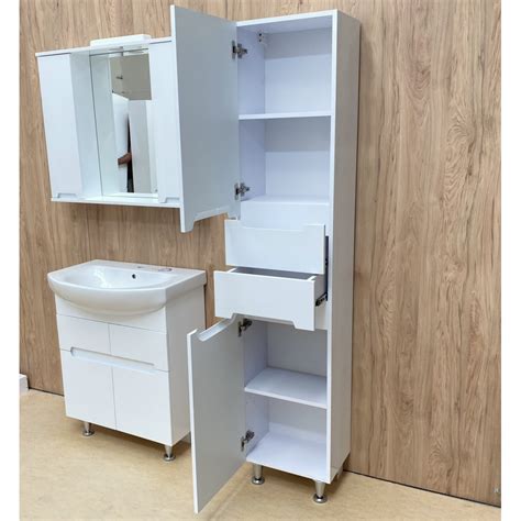 Дзеркало з шафкою Марокко 70 біле для ванної кімнати Ціна 0 грн Виробник САНСЕРВІС