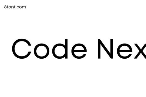 Code Next Regular Font Free Font Download