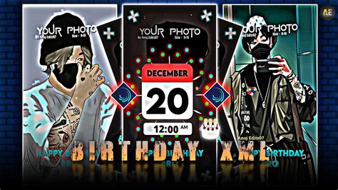 Happy Birthday 🎂 New 3d Trend Xml” Preset 🎟️ Alight Motion Xml Youtube