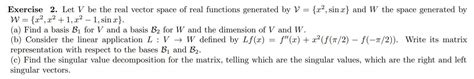 exercise 2 let v be the real vector space of real