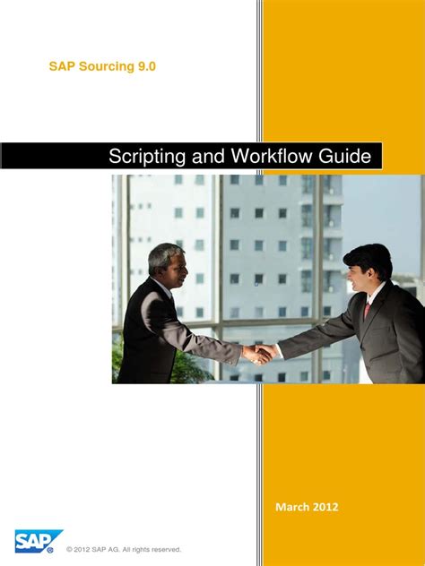 Scripting And Workflow Guide Sap Sourcing 90 Pdf Scripting