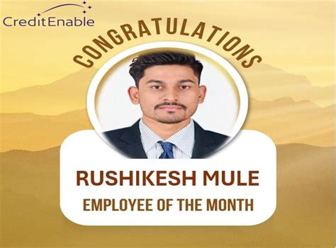 Rushikesh Mule on LinkedIn: #employeeofthemonth #grateful #techteam #achievement
