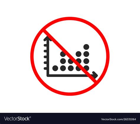 dot plot graph icon presentation chart sign vector image