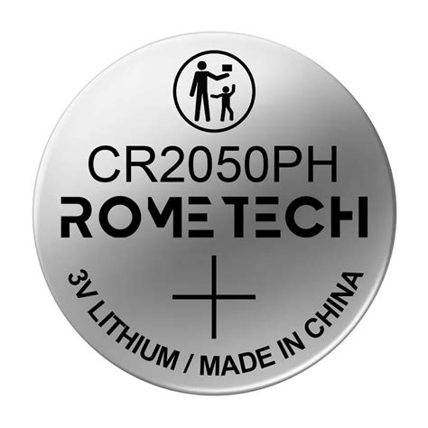 Replacement Coin Cell Battery Cr2050ph Rome Tech Batteries