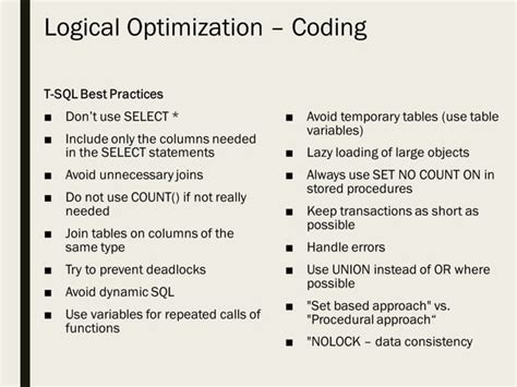 Performance Tuning And Optimization Microsoft Sql Database Ppt