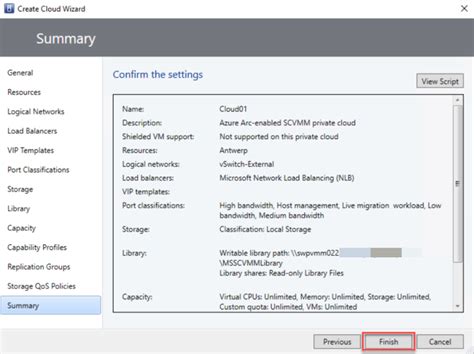 Azure Arc Set Up The Scvmm Private Cloud Prerequisite For Azure Arc Enabled Scvmm Onboarding