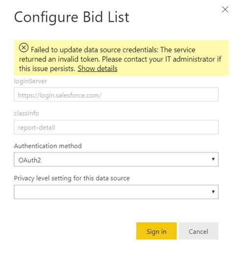 solved salesforce auto refresh issues microsoft fabric community