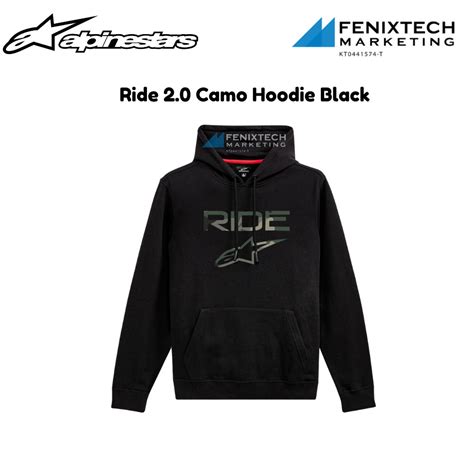 Alpinestars Ride 20 Camo Black Hoodie 100 Original Shopee Malaysia