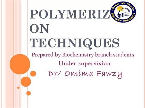 Solution Polymerization Technique Ppt Chemistry Science