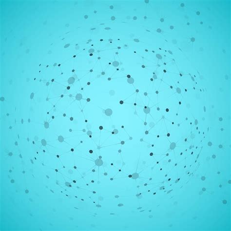 Premium Vector Molecular Structure Network Connection Abstract Illustration