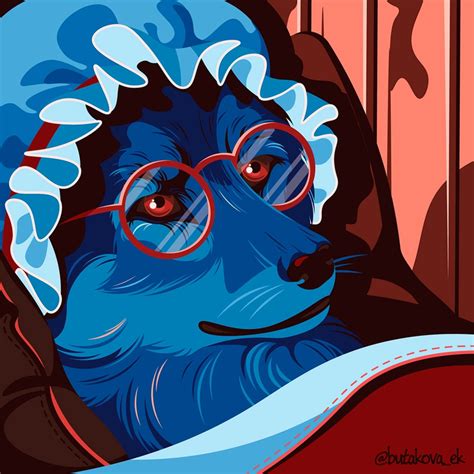 Иллюстрация Иллюстрация к сказке «Красная шапочка в стиле