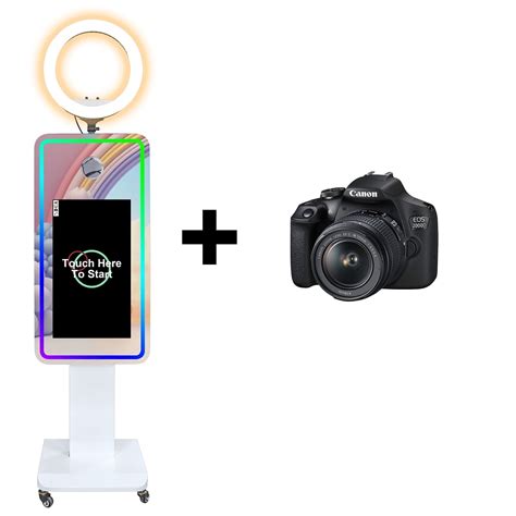 Photo Booth With 21 5lcd Touch Screen Portable Stand Selfie