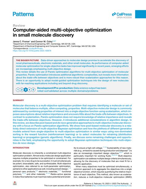 pdf computer aided multi objective optimization in small molecule