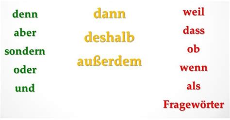 На якому місці повинно стояти дієслово у німецькій мові після сполучників