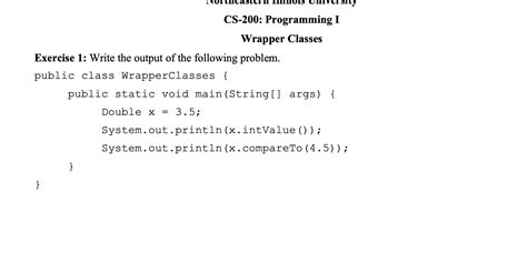Solved Cs 200 Programming I Wrapper Classes Exercise 1