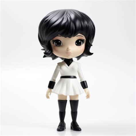 Jennifer A Stylistic Manga Vinyl Toy With Limited Color Range Premium Ai Generated Image