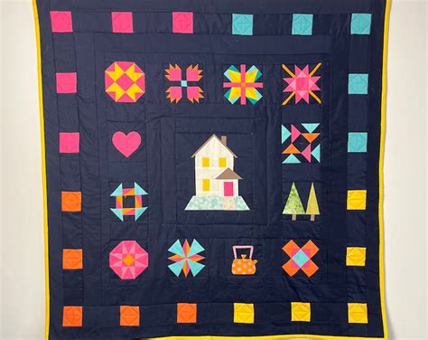 Compass Rose Quilt Block Pattern Pdf Instant Download Foundation Pieced Patchwork Block 4