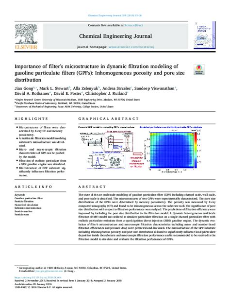 Pdf Importance Of Filters Microstructure In Dynamic Filtration