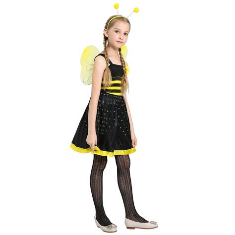 Girls Honey Bumble Bee Dress Cute Adorable Pretty Custume School Play