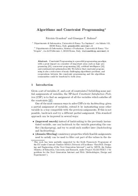 pdf algorithms and constraint programming fabrizio grandoni