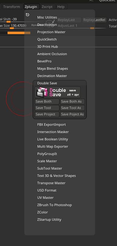 Artstation Double Save Zbrush Plugin Resources