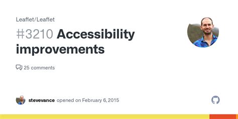 Accessibility Improvements · Issue 3210 · Leafletleaflet · Github