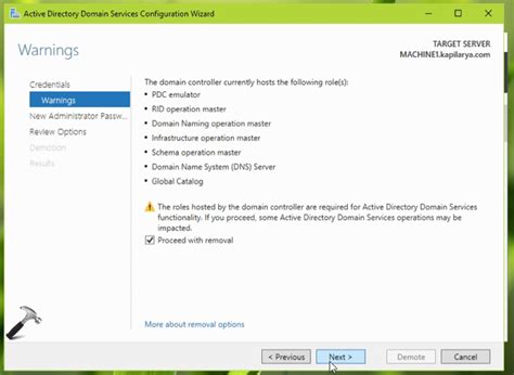 How To Demote A Domain Controller In Windows Server