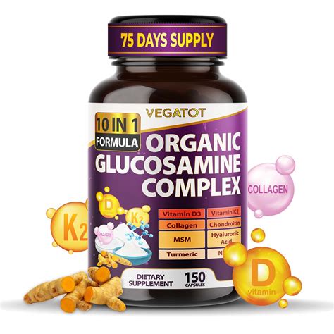Organic Glucosamine Complex 17000mg 10in1 Formula With Collagen