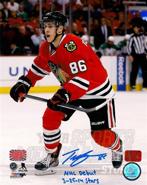 Teuvo Teravainen Chicago Blackhawks Signed Nhl Debut Inscribed 16x20