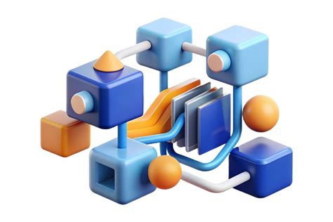 Abstract 3d Ai Driven Data Flow Elements Concept With Dynamic Streams