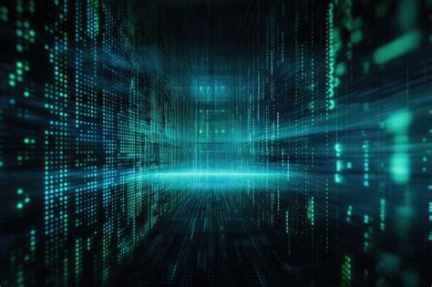 Premium Photo A Digitally Rendered 3d Background Depicting A Matrix