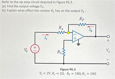Solved Refer To The Op Circuit Depicted In Figure Chegg