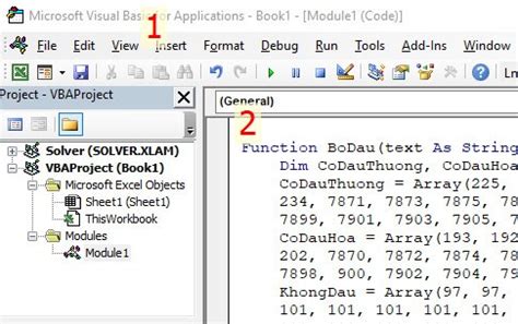 Hàm VBA bỏ dấu Tiếng Việt trong Excel Excel Thỉnh Vũ