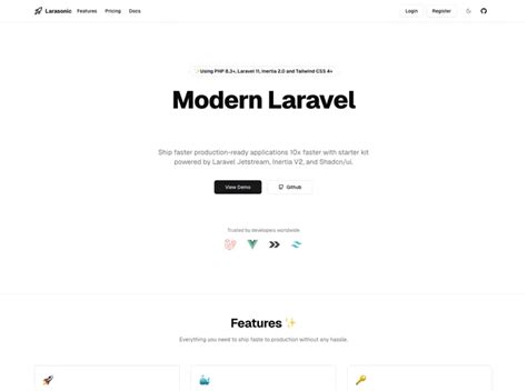 Laravel Vue Laravel Themes And Templates