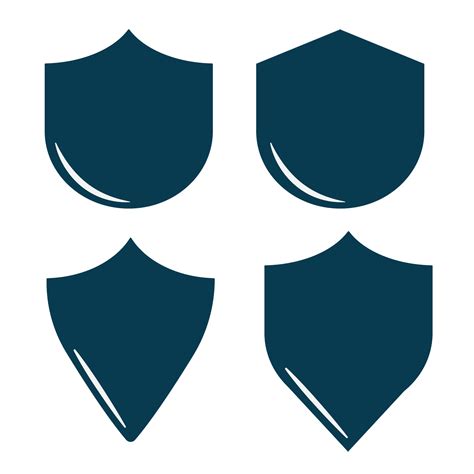 Shield Icon Collection Set Vector Design Vector Art At Vecteezy