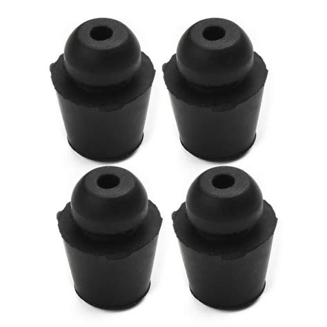 4pcs Car Door Dampers Buffer Black Rubber Bumper Buffer Pad Rubber Stop