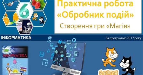 Презентація Практична робота «Обробник подій 6 клас Презентація Інформатика