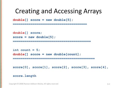 Chapter 6 Arrays Slides Prepared By Rose Williams Binghamton