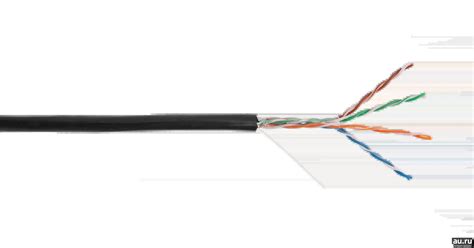 Кабель витая пара Netlan Utp 4 пары Кат 5e Cca внешний Pe до 40c черный 305м Cca Uu004