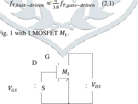 Figure 1 From Utility Of Bulk Driven Mosfet For Low Voltage Analog Design Semantic Scholar