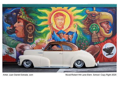 Lowrider Car Large High Quality Art Print Of Mural By Artist Jd