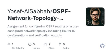 Github Yosef Alsabbahospf Network Topology Configuration Assignment For Configuring Ospf